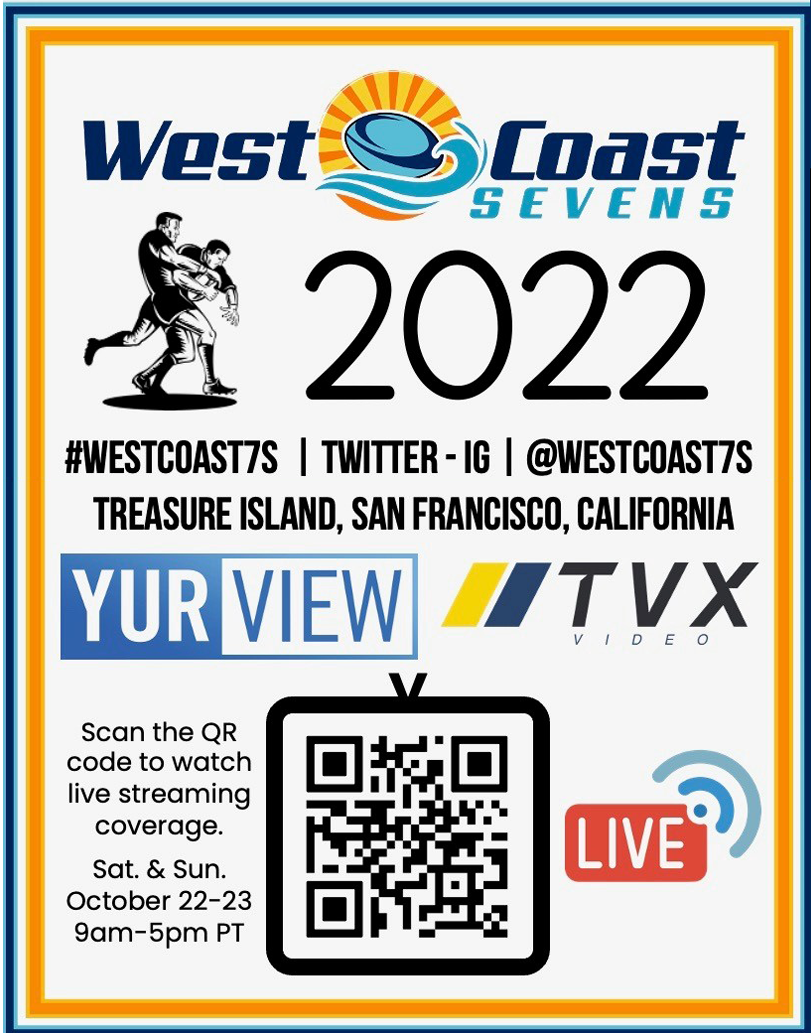 West Coast Sevens Rugby - Treasure Island Replay (Oct. 22-23, 2022)